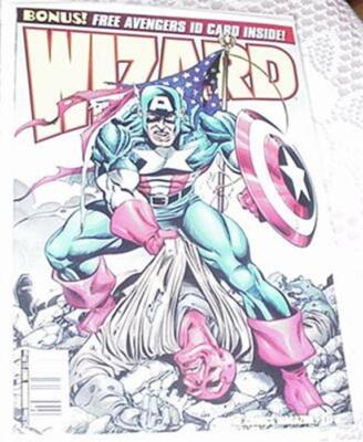 Wizard 76 Captain America Cover George Perez Art Quantum and Woody | eBay