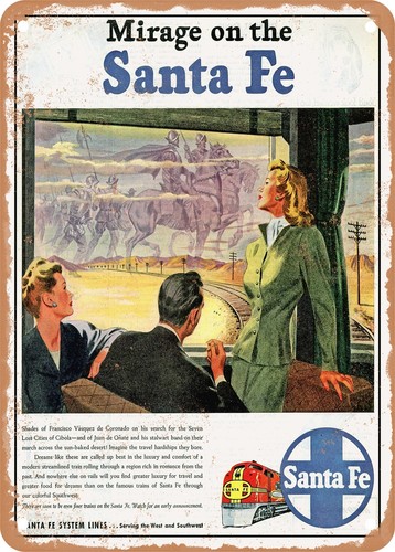 METAL SIGN - 1946 Mirage on the Santa Fe Vintage Ad | eBay