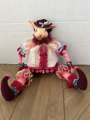 Kasma Collections Doll Bunny Rabbit Jester Clown Easter Pink | eBay