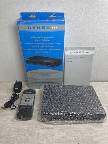 Dynex 4-Device Component Video Selector Switch: Model DX-CVS4 & Remote ...