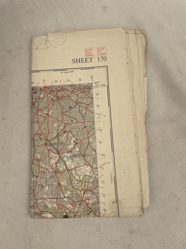 Vintage Ordnance Survey Map England And Wales Sheet 170 London SW | eBay UK