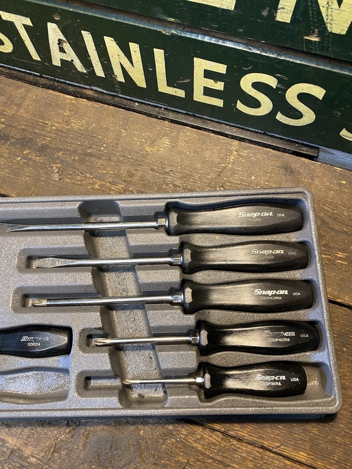 Snap on screwdriver set black Hard Handle Mechanic Tools With Organiser ...