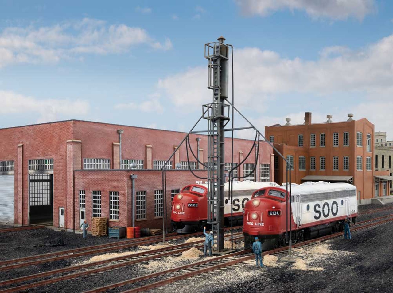 Walthers Cornerstone HO Diesel Service Facility Sanding Tower Kit 933 ...