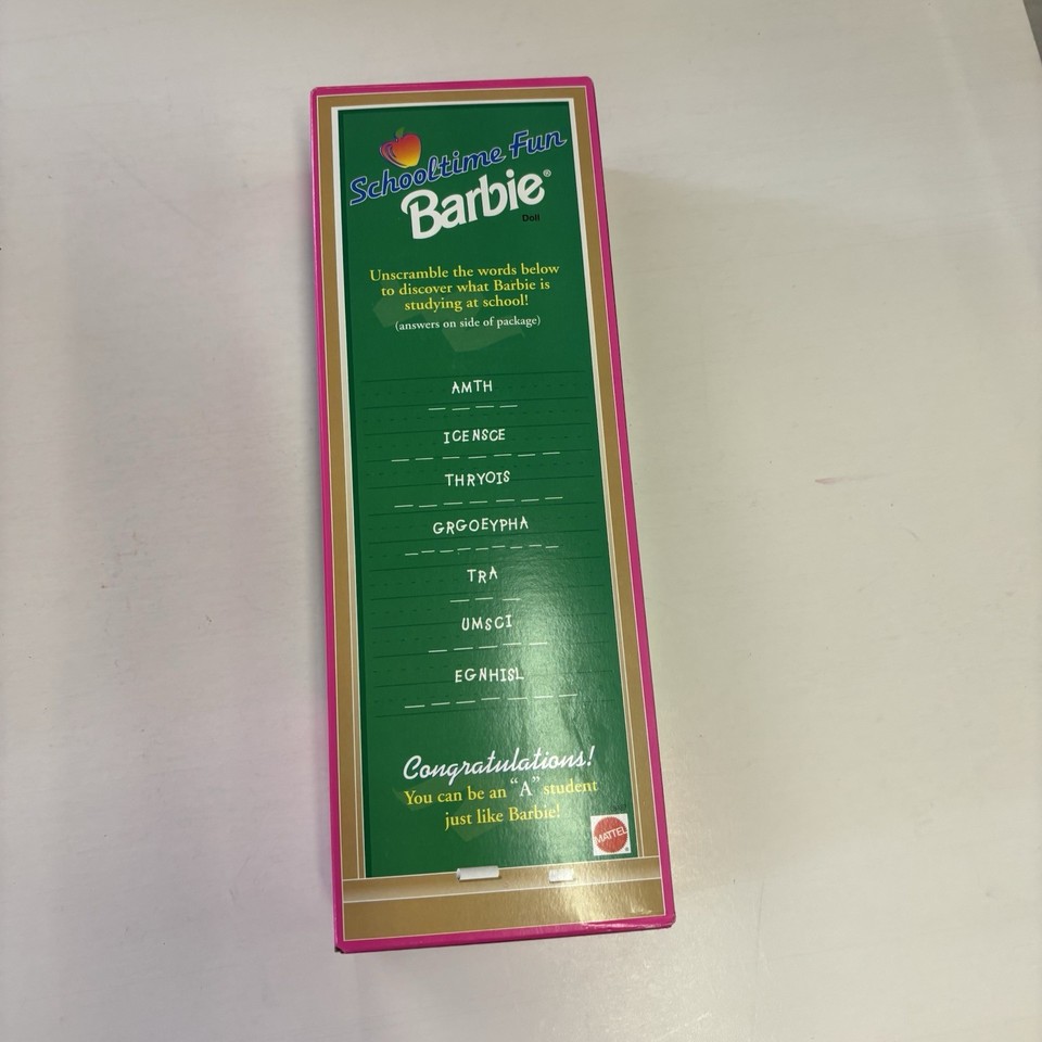 Vintage 1997 Mattel School Time Fun Barbie NIB | eBay