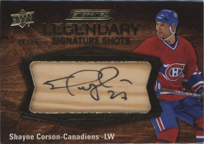 2023-24 Upper Deck Engrained - Legendary Signature Shots Shayne Corson ...