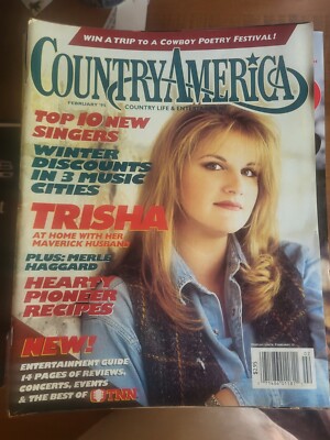 Country America Magazine TRISHA YEARWOOD FEBRUARY 1995 MERLE HAGGARD ...