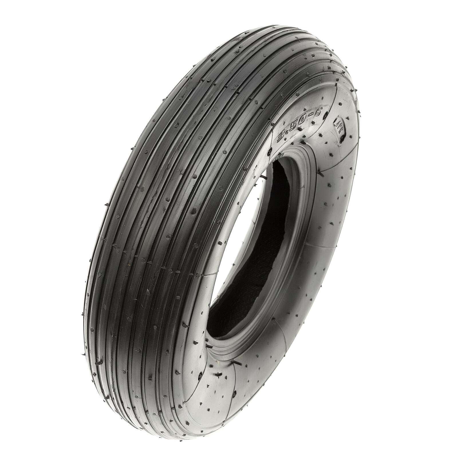 Wheelbarrow 4 Ply Tyre 3.50-6 350-6 350x6 Ribbed Line Tread 6 Inch ...