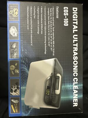 CDS-100 Digital Ultrasonic Cleaner with Touch-Sensing Controls Home and ...