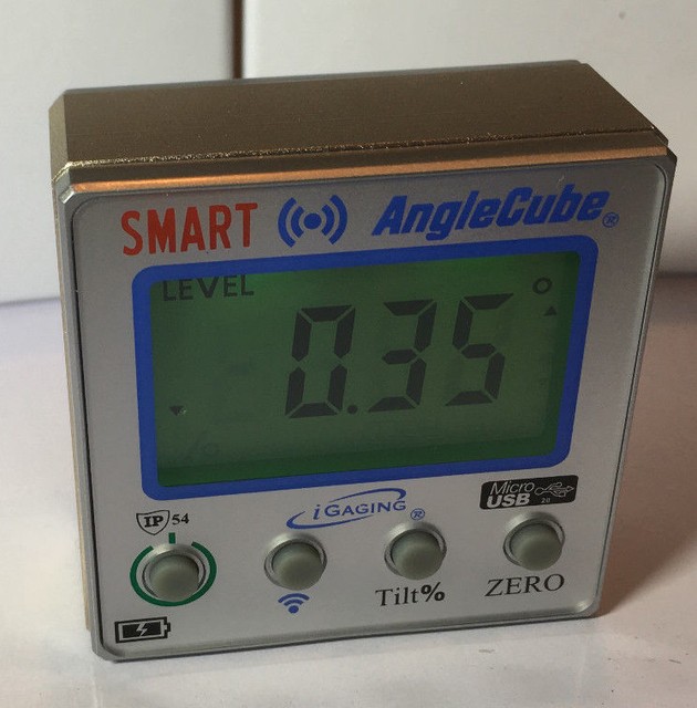 Digital Angle Cube Guage Bluetooth Level Protractor Magnetic Lighted ...