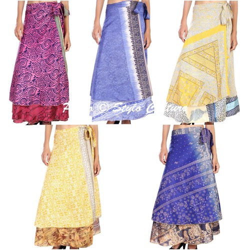 100 Pcs Lot Beach Wear Skirt New Vintage Long Cotton Sarong Rapron ...