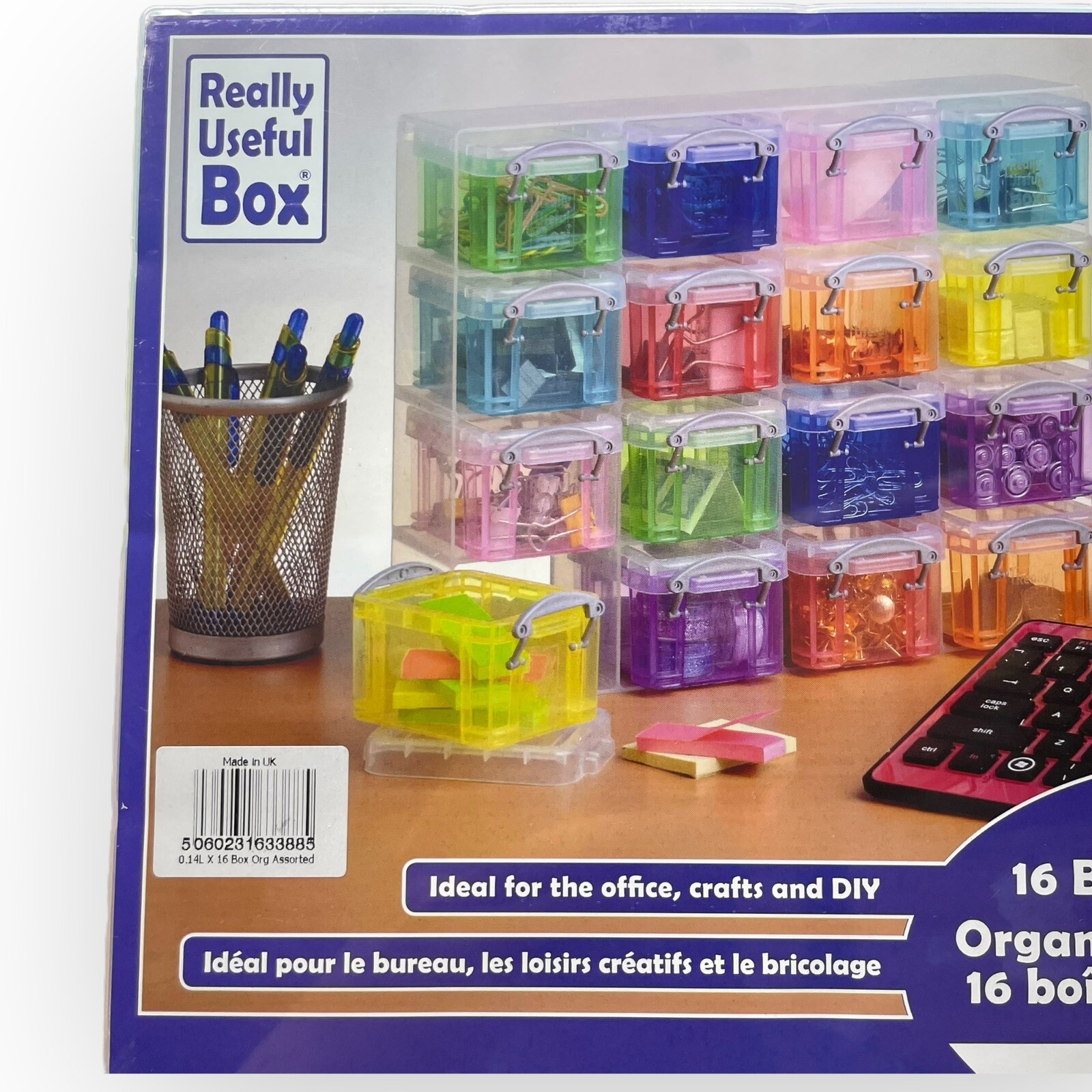REALLY USEFUL BOXES 16 RAINBOW BOX SET W ORGANIZER CASE .BRAND NEW ...
