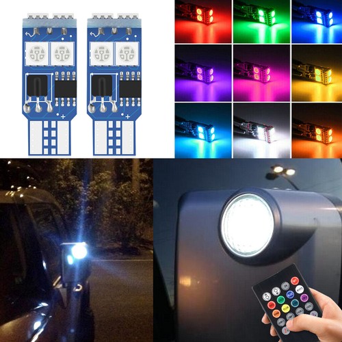 RGB Side Mirror Puddle Spot lights LED Bulbs for 2007-2014 Toyota FJ ...