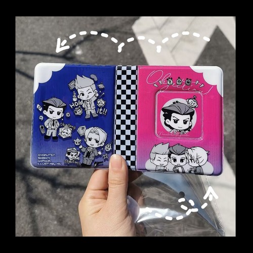 Ace Attorney Anime Card Booklet PVC Display Small Card Storage Booklet ...