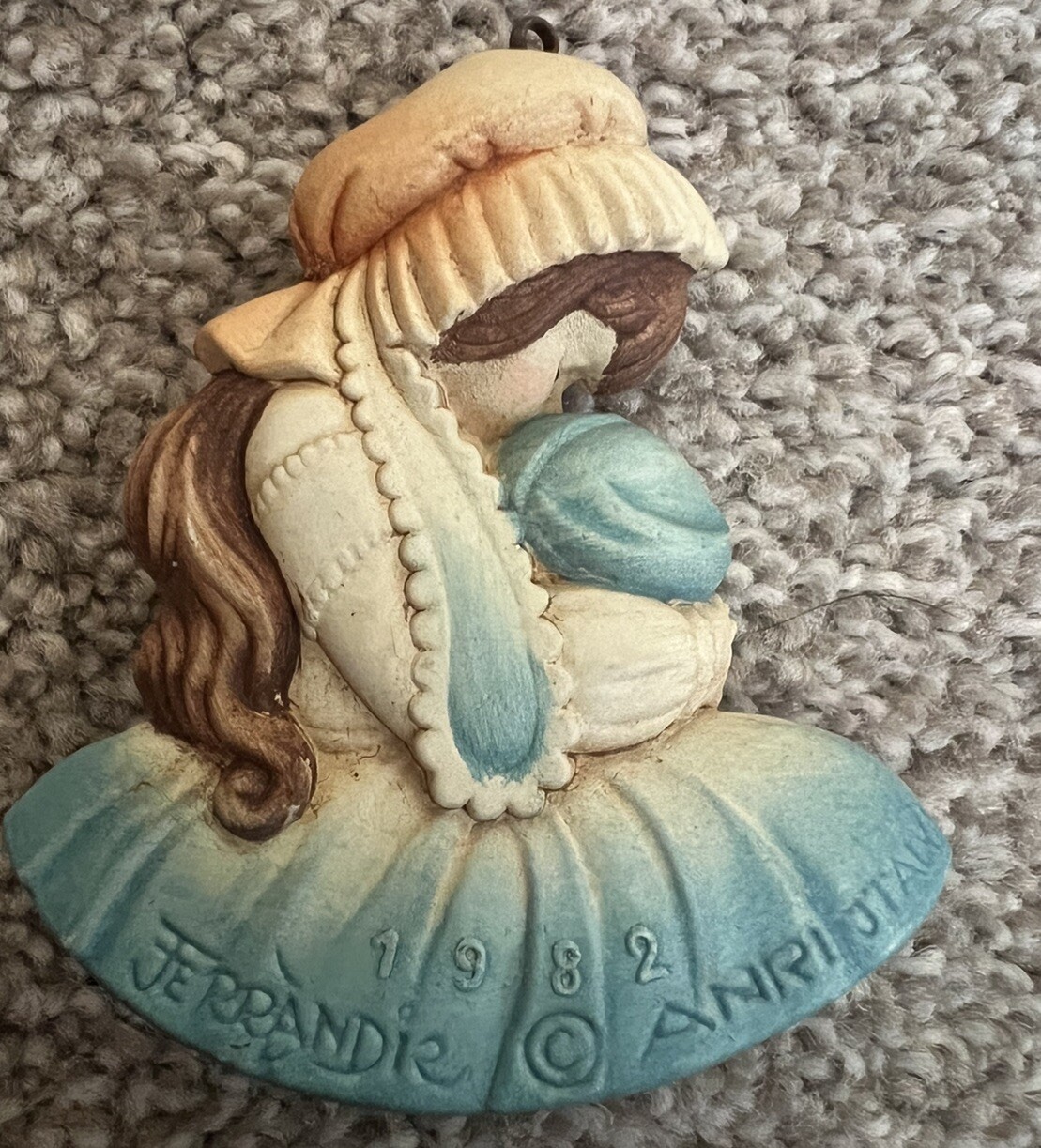 Anri Japan Ornament - Baby's first Christmas - Blue - Jerrandiz Italy ...