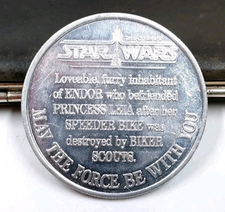 1984 Kenner Star Wars POTF Wicket the Ewok Coin Token | eBay