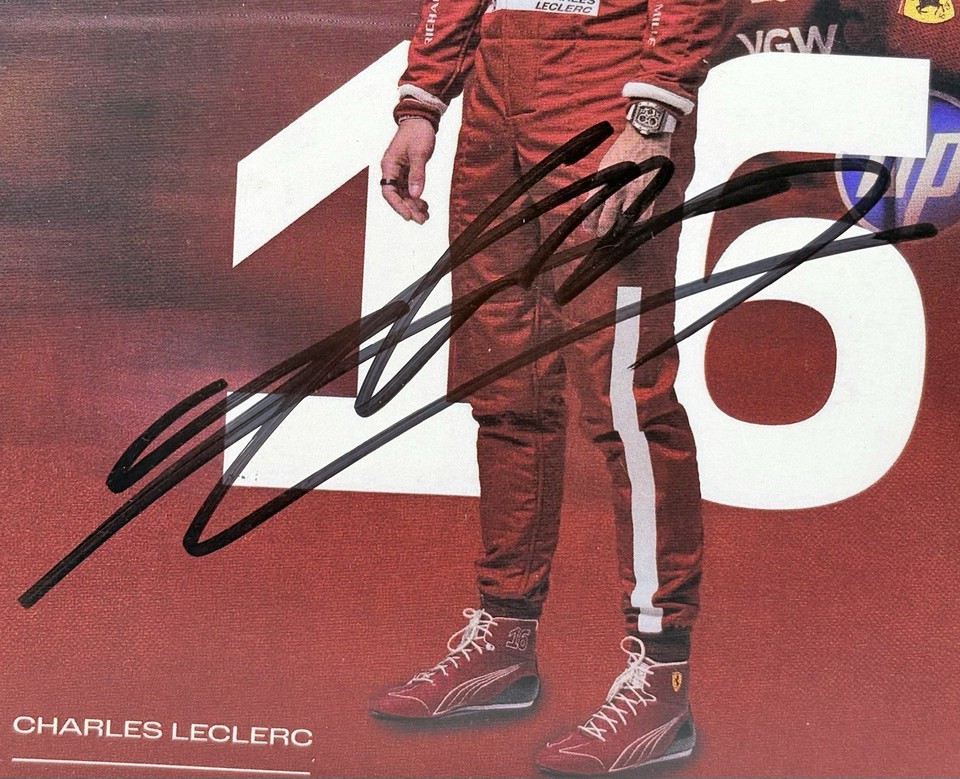 F1 CHARLES LECLERC SIGNED SCUDERIA FERRARI DRIVER CARD 2025 FULL ...