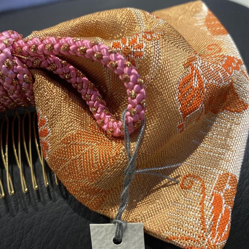 Japanese Comb Kanzashi Tag Included Ribbon-Shaped Hair For USED K ...