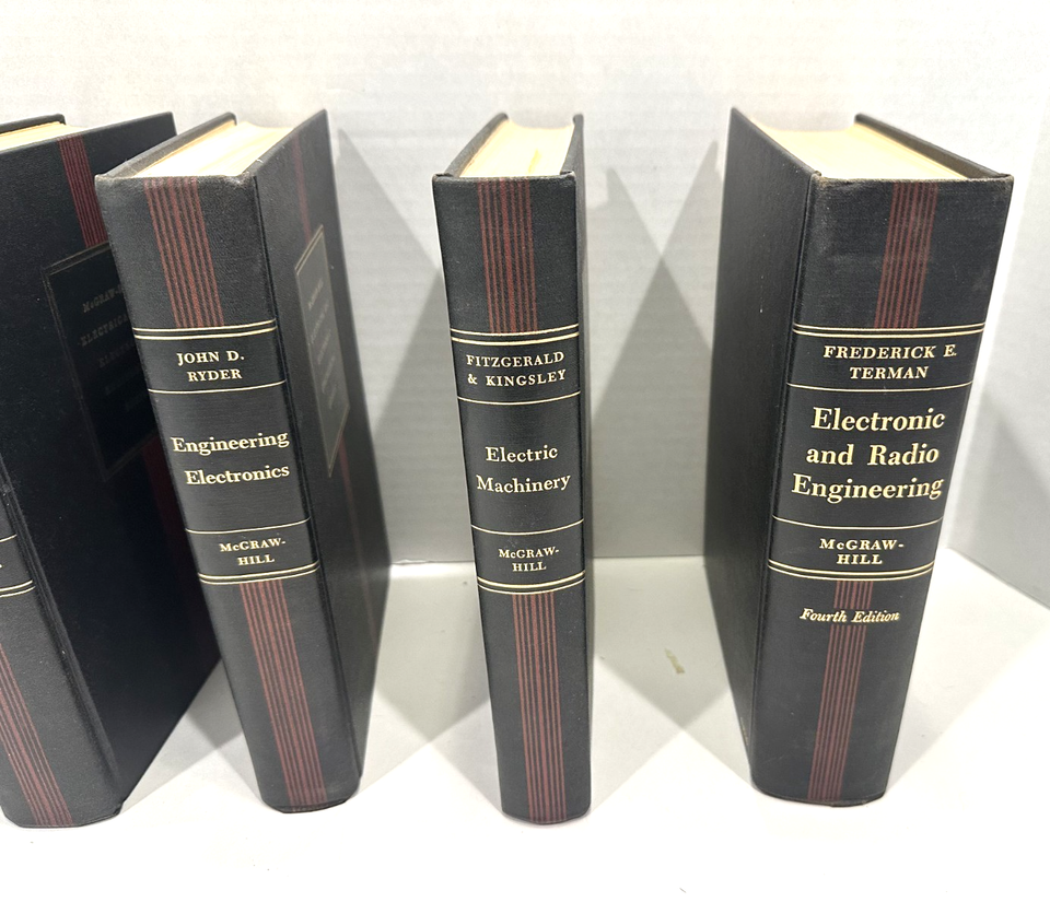 McGraw-Hill Electrical and Electronic Engineering Series Lot 5 HC Books ...