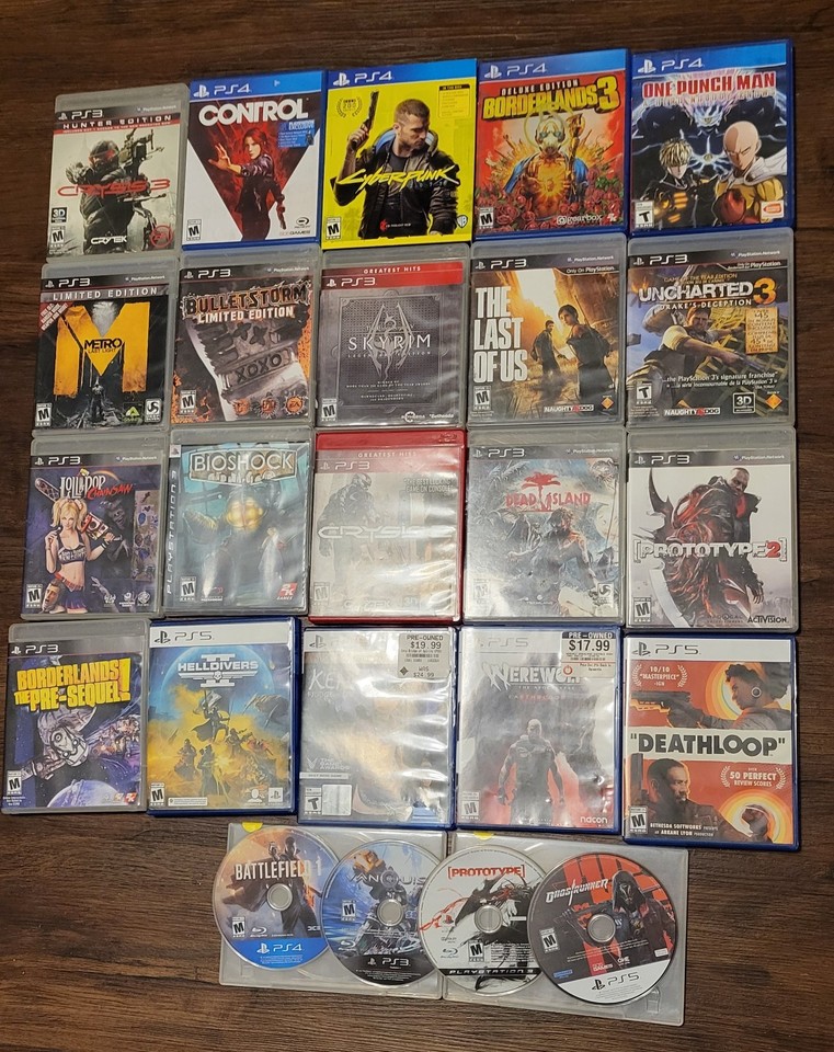 Playstation Game Lot! PS3 PS4 PS5 - Lollipop Chainsaw - Prototype ...