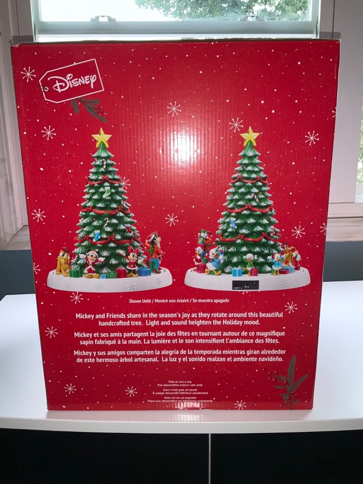 Disney Mickey & Minnie Holiday Christmas Tree With Lights & Music | eBay