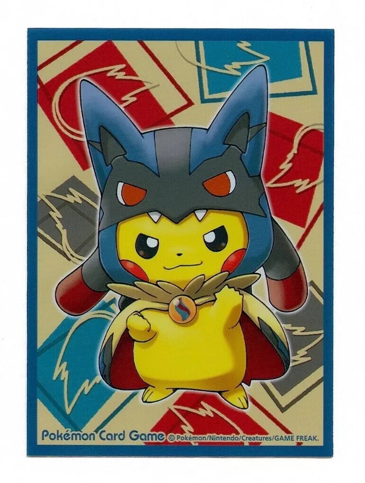 Poncho Pikachu MASTER SET Individual Card Sleeves Pokemon Center ...