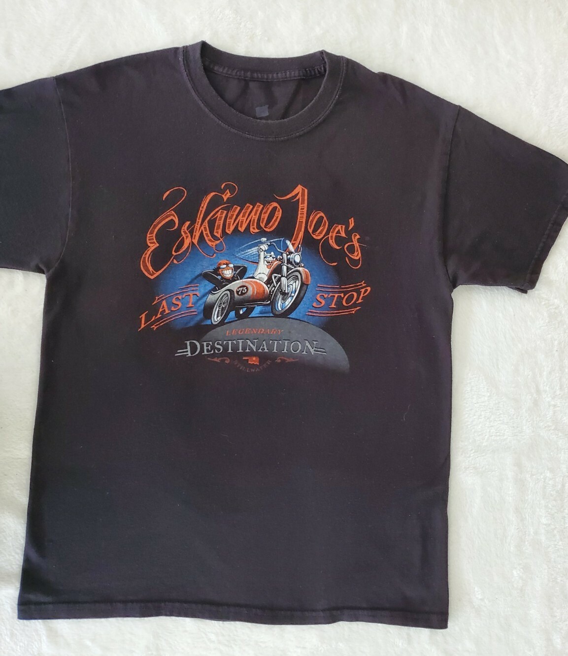 Vintage Eskimo Joe's T-Shirt Black Size Med. "All Roads Lead To" Design ...