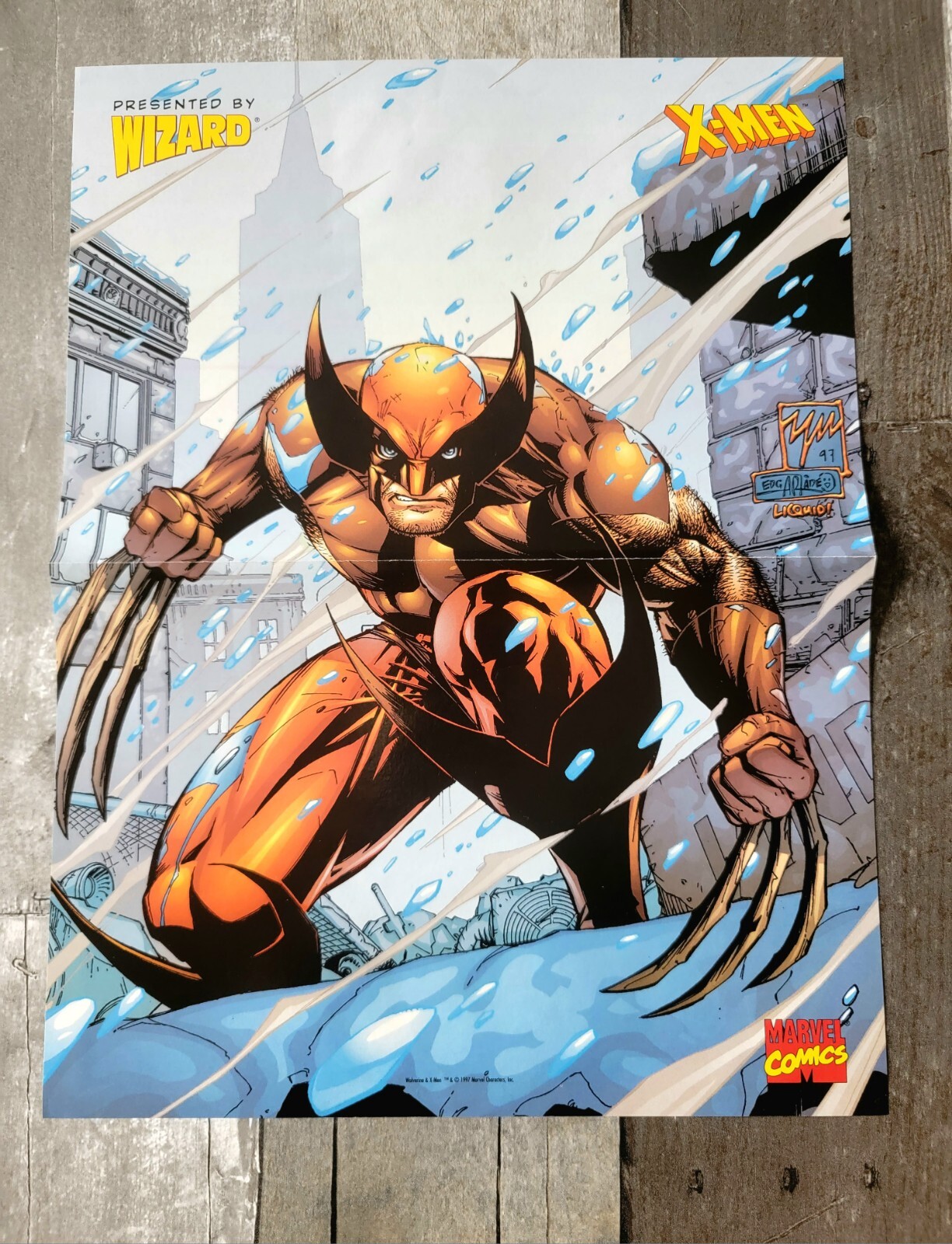 X-Men's Wolverine with bone claws - 9.75 x 13in Two-sided Poster ...