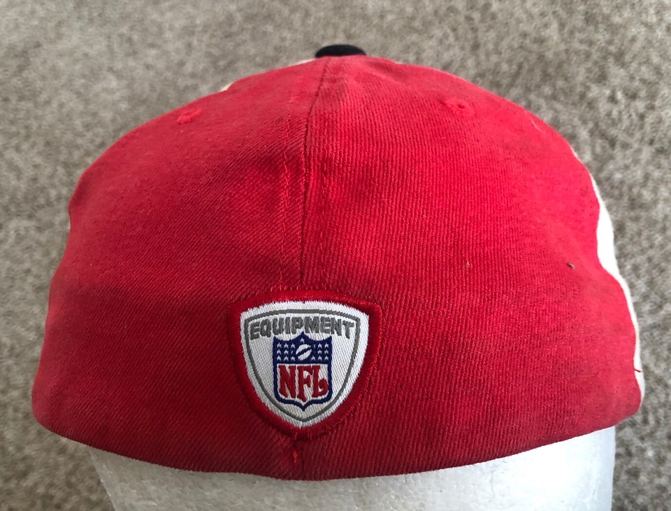 Atlanta Falcons Reebok NFL Equipment L/XL Stretch Fitted Red/Black Hat ...