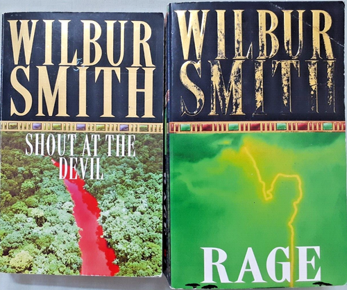 2 Wilbur Smith - Rage & Shout at The Devil, Paperback, vgc | eBay Australia
