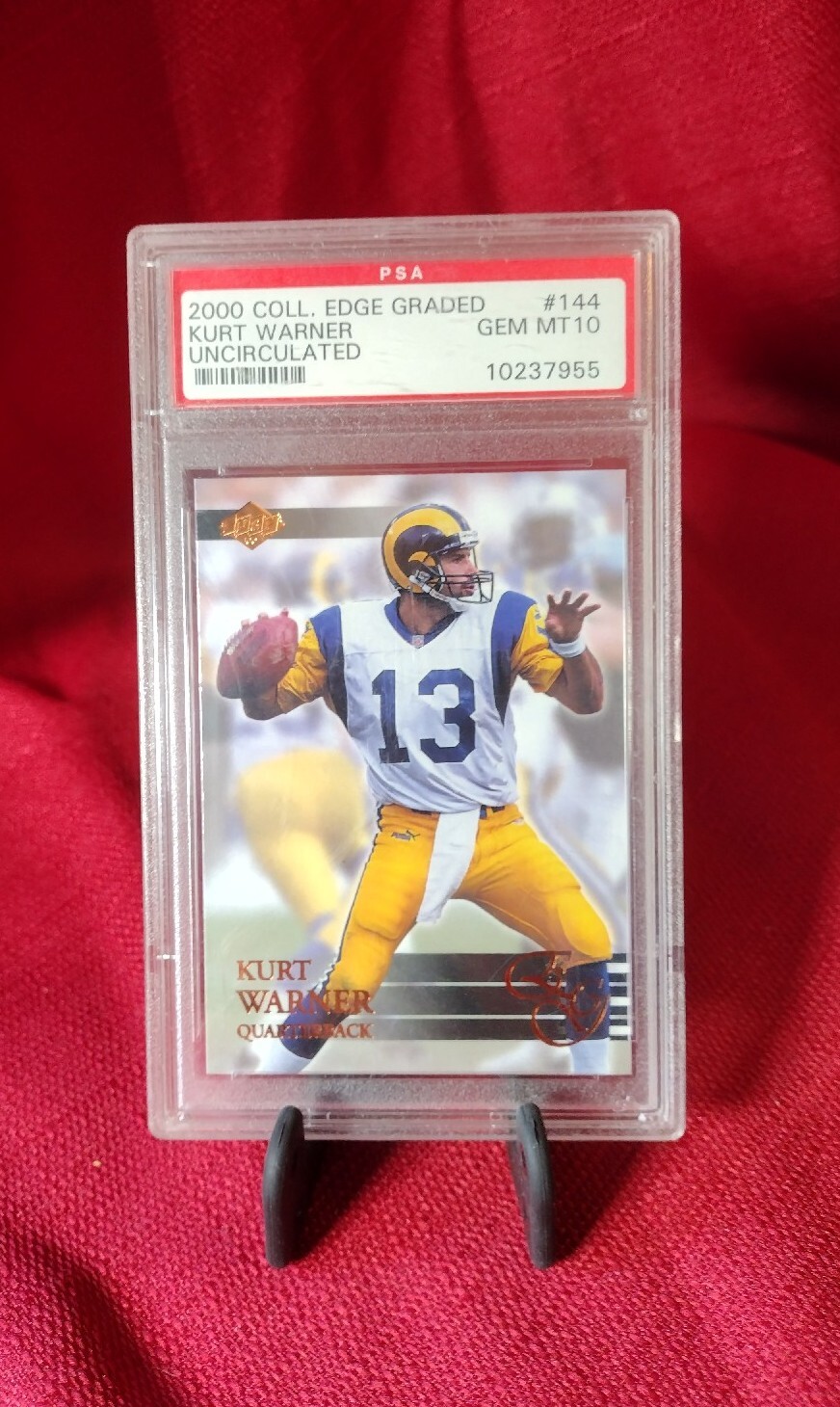 Kurt Warner PSA 10 - #/5000 - 2000 Collector's Edge Graded ...