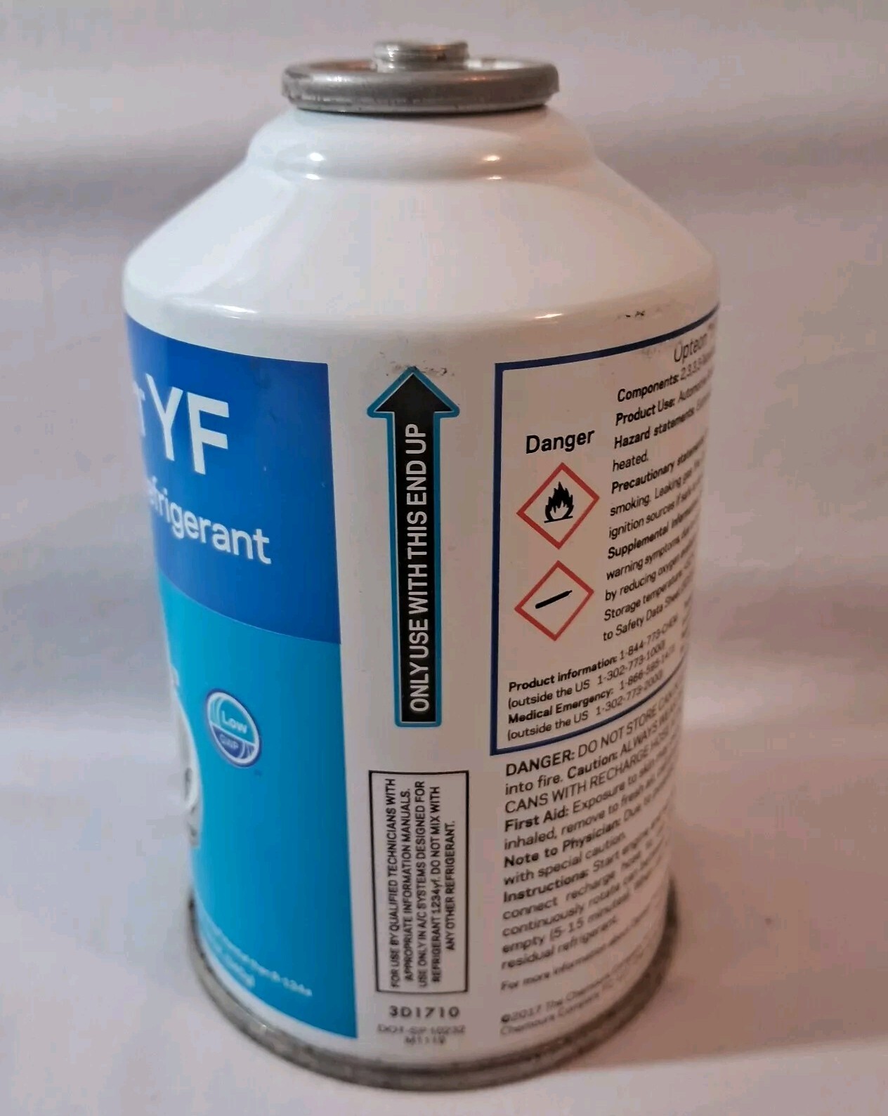 (1) Can Sealed Opteon YF Freon 12oz HFO-134yf Car Air Conditioning ...