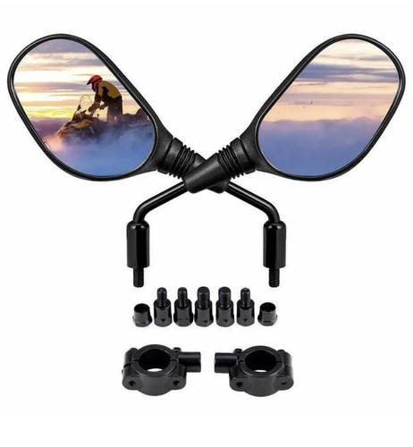 ATV Rear Side View Mirrors w/ 7/8" Handlebar For Can-Am DS250 Polaris ...