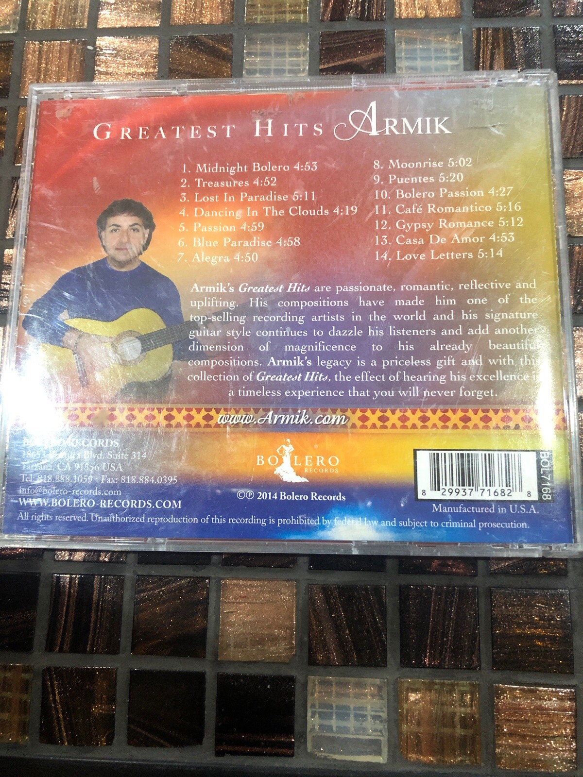 Greatest Hits Armik Cd 829937716828| eBay
