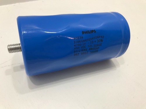 Philips 3186GH72S450XPA2 Capacitor 4700 UF 10234 450 VDC VFD CAP ...