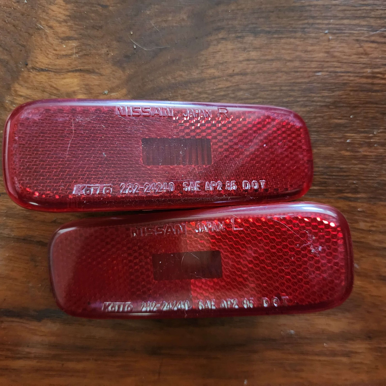 DATSUN NISSAN PAIR Side Marker Light 232-24240 SAE AP2 85 | eBay