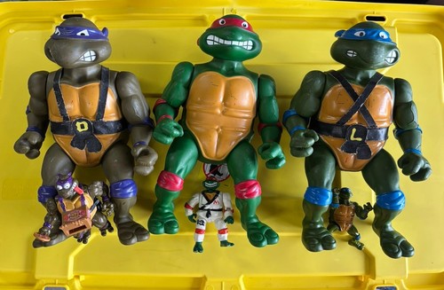 90s Teenage Mutant Ninja Turtles lot Raphael Leonardo Donatello Vintage ...