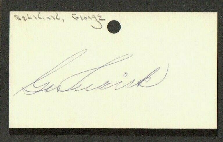 George Selkirk 3x5 signed auto autographed index note card Yankees | eBay
