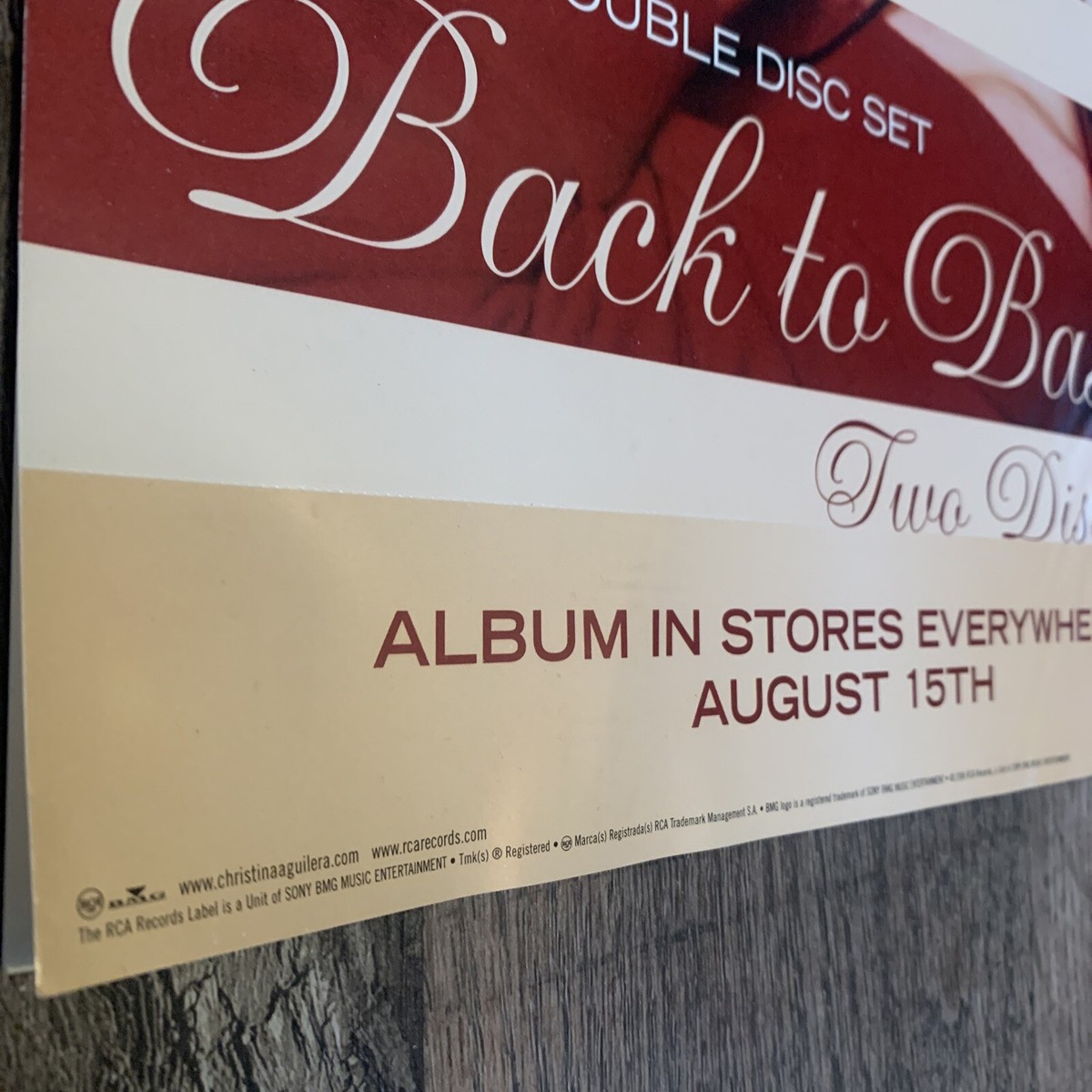 Poster Del Tour Di Christina Aguilera Back To Basics Christina