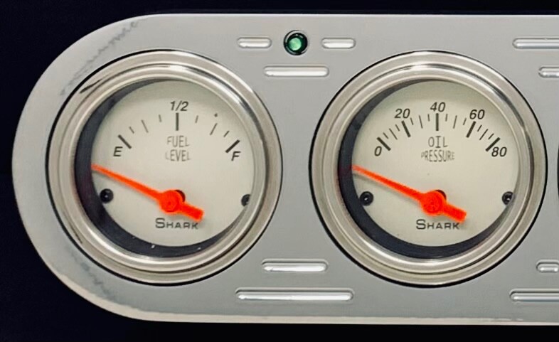 6 Gauge Universal Dash Panel Insert Hot Rod street Rod Powder Coated | eBay