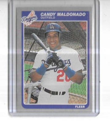 1985 Fleer #376 Candy Maldonado Los Angeles Dodgers | eBay