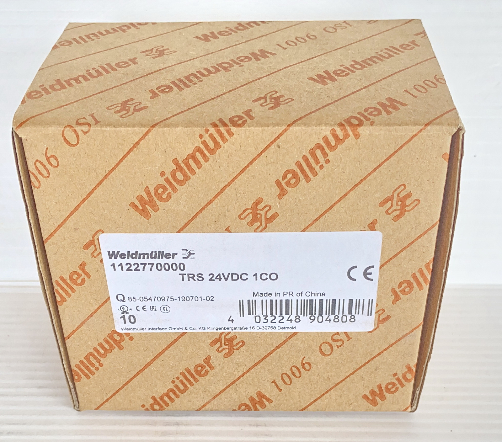 Weidmuller 1122770000 TRS 24VDC 1CO DIN Interface Relay - Set of 10 ...