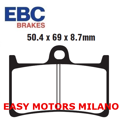 FA252HH EBC Paire Plaquettes de Frein Avant Synt Yamaha YZF R6 600 Cc ...