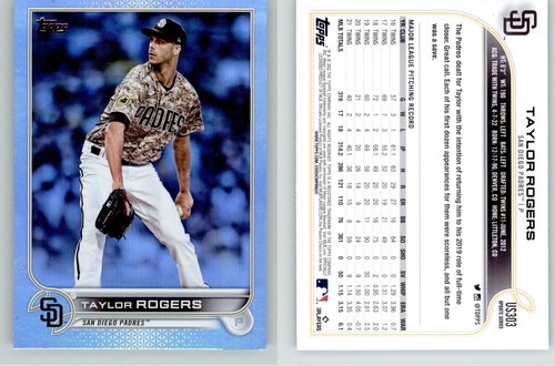 Taylor Rogers 2022 Topps Update Rainbow Foil #US303 San Diego Padres | eBay