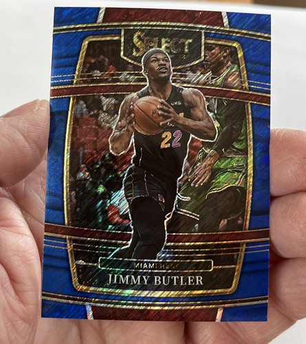 2021-22 Jimmy Butler Blue Shimmer Concourse Prizm Panini Select #97 ...