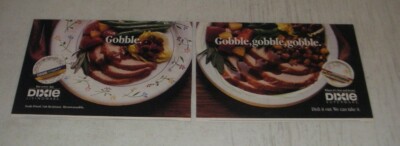 1991 Dixie Superware and Livingware plates Ad - Gobble. Gobble, gobble ...