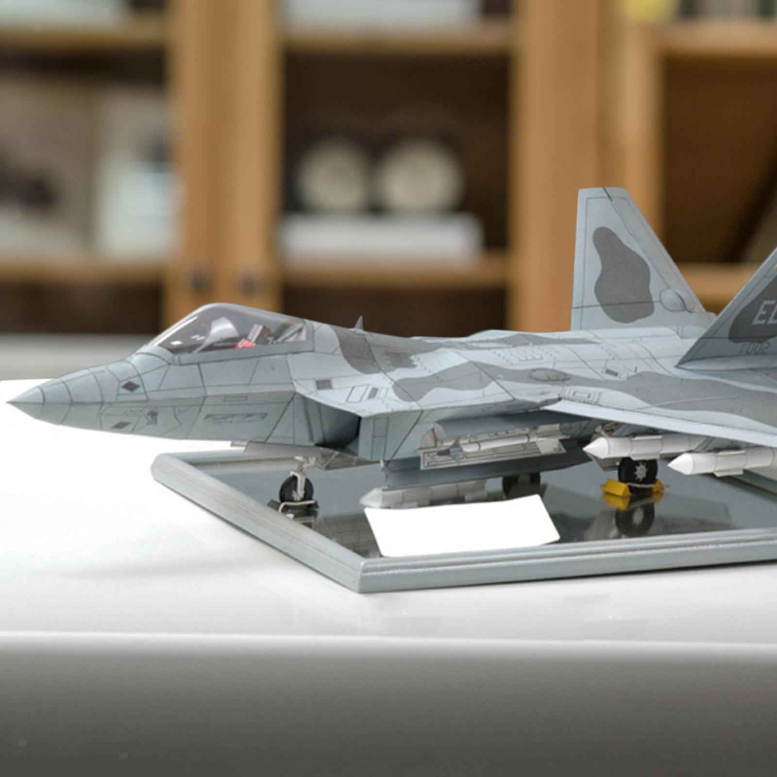 3D F22 Fighter Assemble Paper Model Kit Building DIY Assemble ...