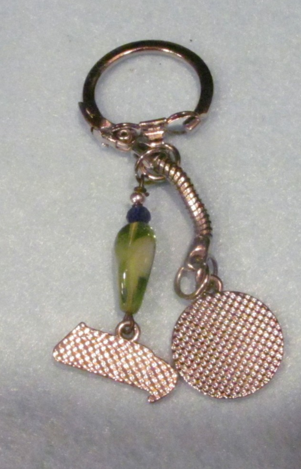 Seattle Seahawks Football #12 Beaded Keychain/purse clip - New w/gift ...