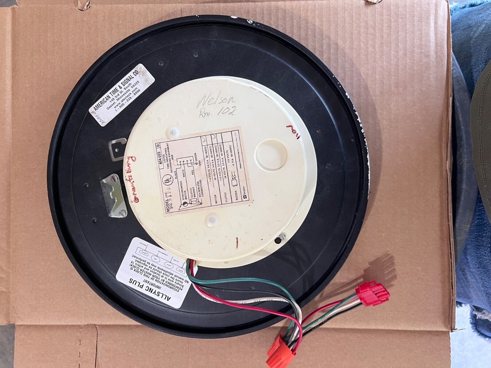 Vintage Simplex Model 804-053 D Type 923IDD Industrial Or School Slave Clock | eBay