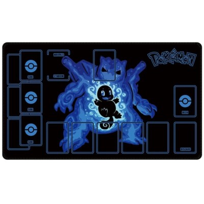 Pokémon Playmat With Zones OPCG TCG Card Game Blastoise PlayMat 24x14in Standard | eBay