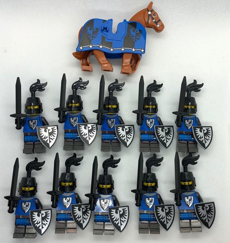 10 X NEW LEGO Black Falcon Knights Minifigures Figs Shield Castle ...